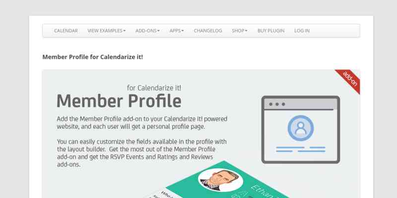 Member Profile add-on for Calendarize it! - PluginsForWP