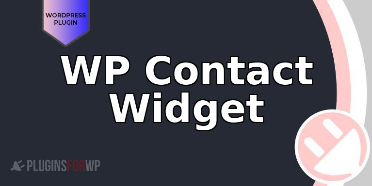 WP Contact Widget - PluginsForWP