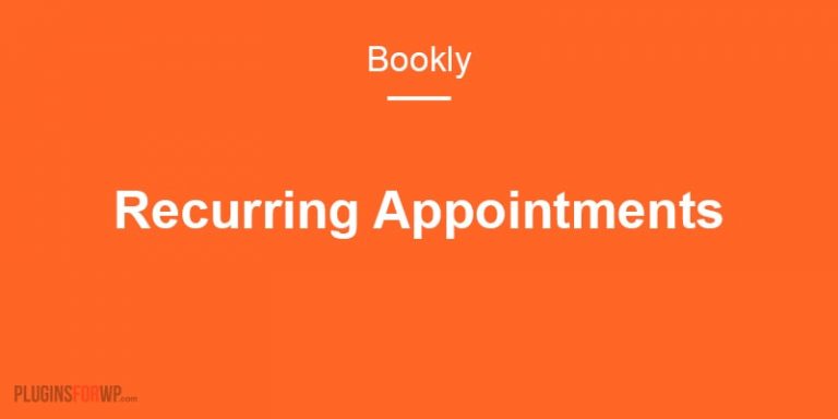 Bookly Recurring Appointments (Add-on) - PluginsForWP