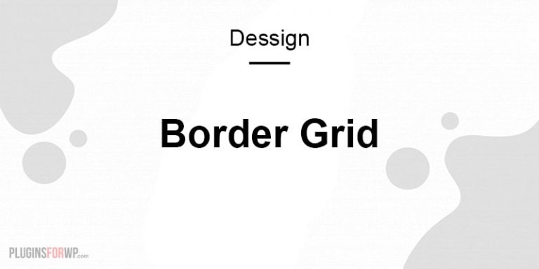 Border Grid Responsive WordPress Theme - PluginsForWP