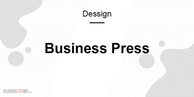 Business Press Responsive WordPress Theme - PluginsForWP