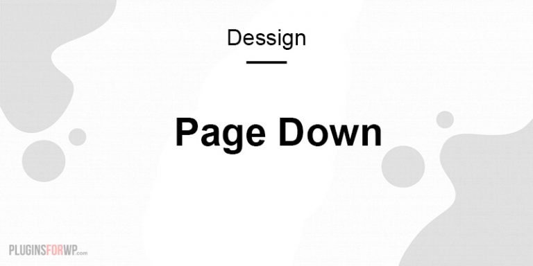 Page Down Responsive WordPress Theme - PluginsForWP