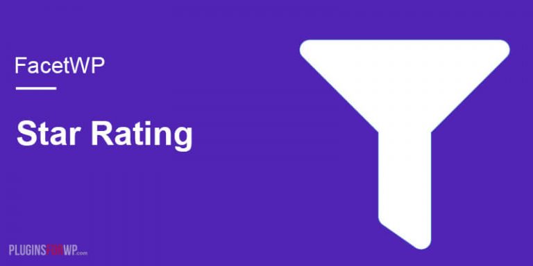 FacetWP - Star Rating - PluginsForWP