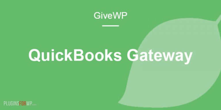 Give - QuickBooks Gateway - PluginsForWP