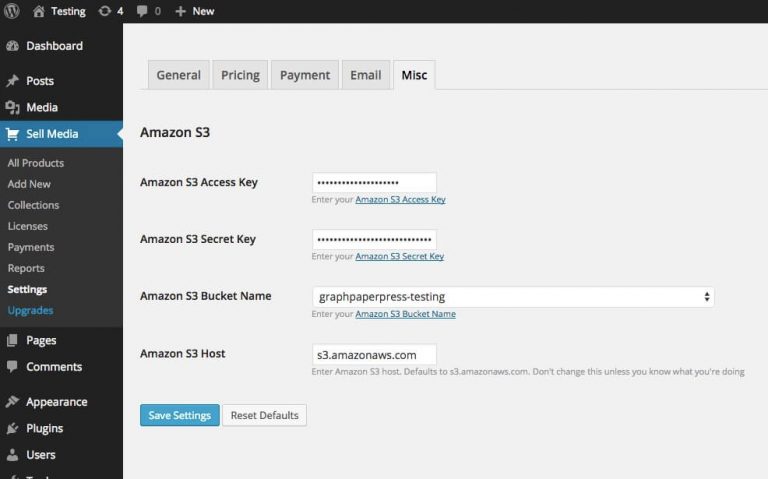 Sell Media S3 - PluginsForWP