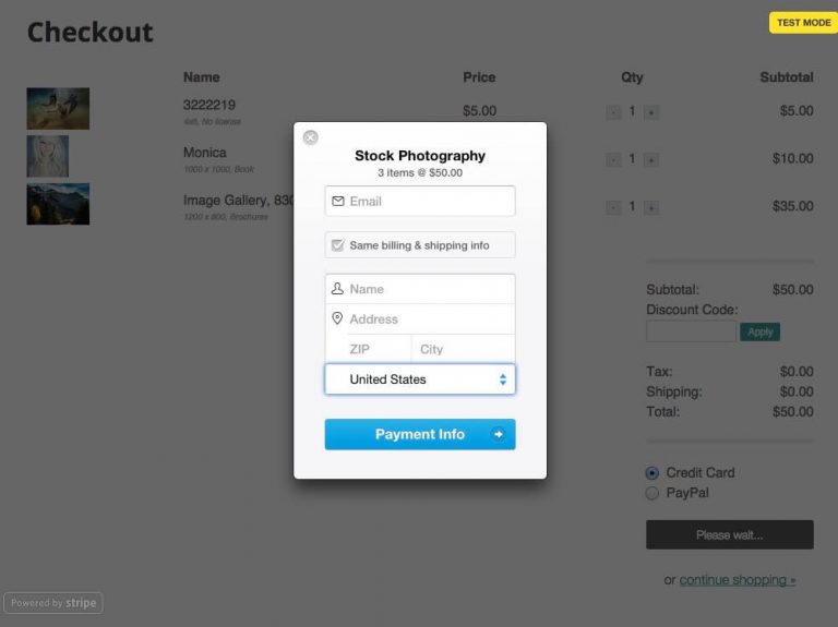 Sell Media Stripe - PluginsForWP