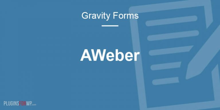 Gravity Forms AWeber Add-On - PluginsForWP