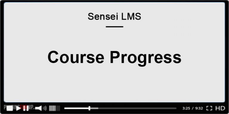 Sensei LMS Course Progress - PluginsForWP
