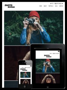 Photo Border Responsive WordPress Theme - PluginsForWP